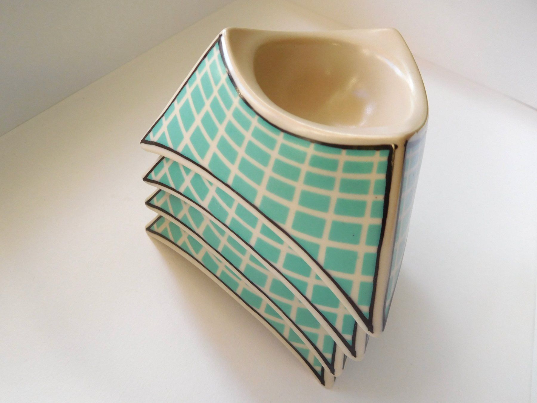 4 Eierbecher Rosenthal Flash Dorothy Hafner Memphis Design (Gebraucht ...