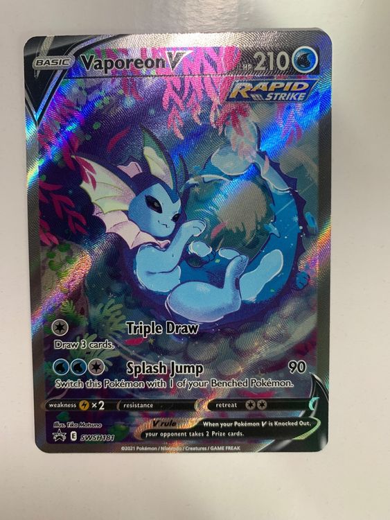 Pokemon Vaporeon Alt Art (Gebraucht) in Wettingen für CHF 22 – mit ...