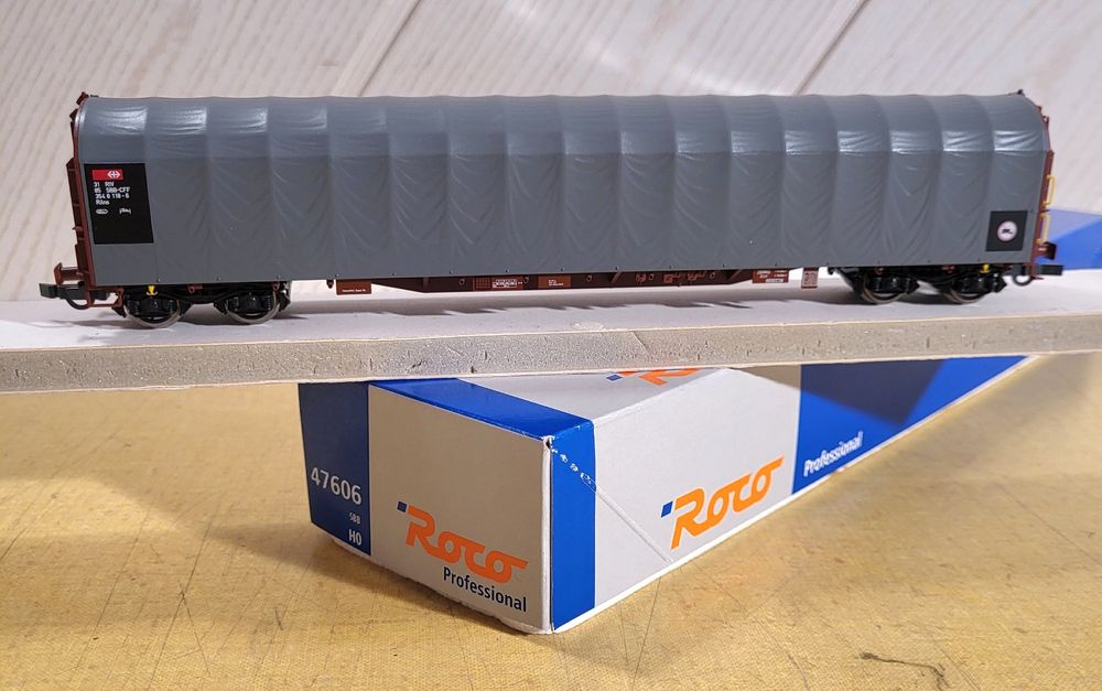 SBB - ROCO - 47606 - "SCHIEBEPLANWAGEN" - Rilns - neuwertig (Neu ...