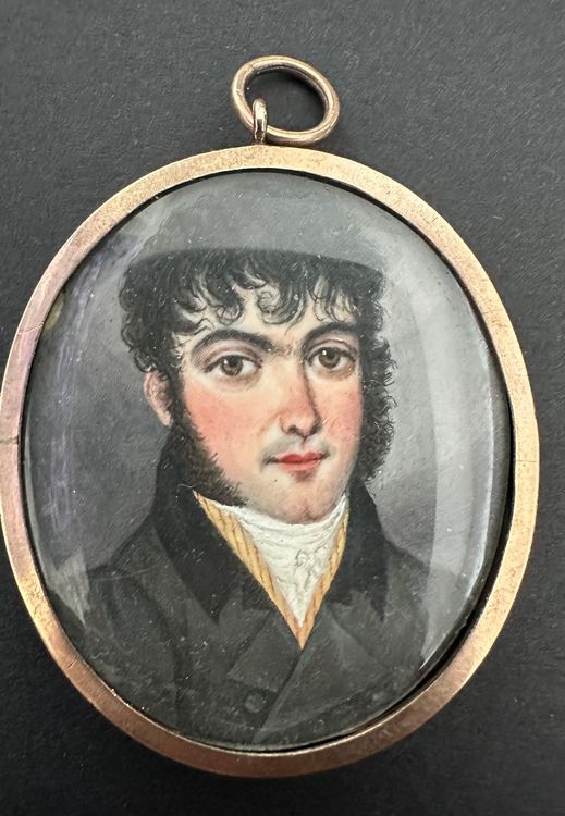 Antike Miniatur Aquarell von eine Edler Mann | Kaufen auf Ricardo