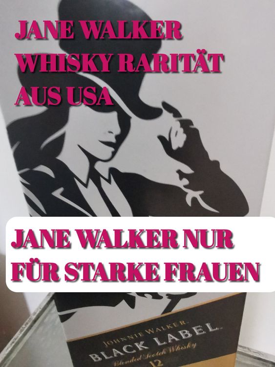 JANE WALKER - WHISKY RARITÄT USA - HOMMAGE AN STARKE FRAUEN (Neu und ...