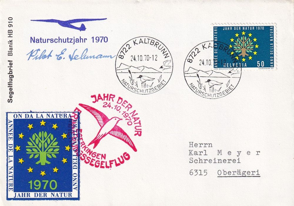 Segelflug Naturschutzjahr 1970 | Kaufen auf Ricardo