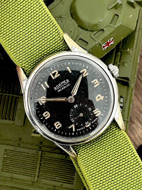 Roamer Military watch mit French Navy Armband - Ø 32.9mm | Kaufen auf ...