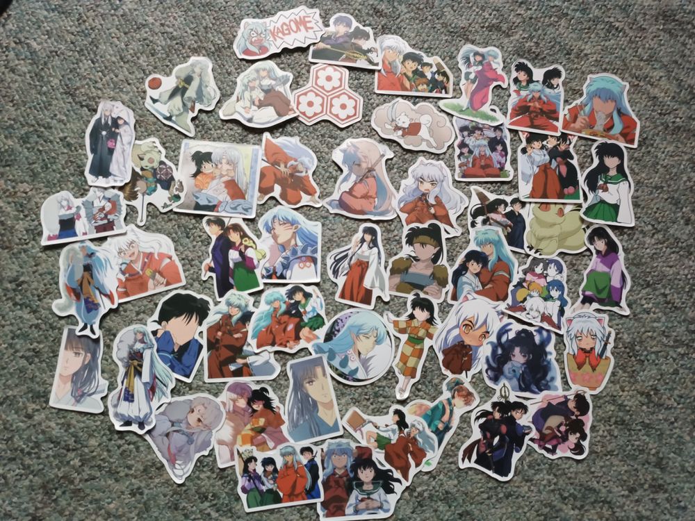 50x Inu Yasha Sticker Aufkleber Inuyasha (Neu und originalverpackt) in ...