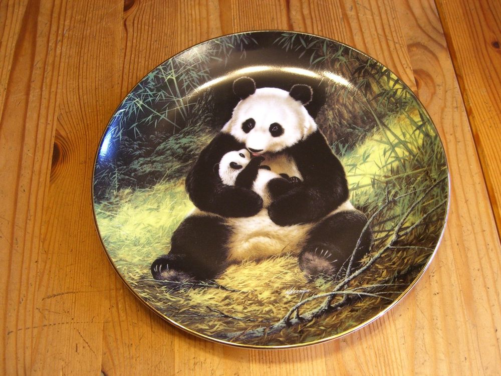 Schöner Sammlerteller a.China Porzellan m.d.Titel"der Panda" (Gebraucht ...