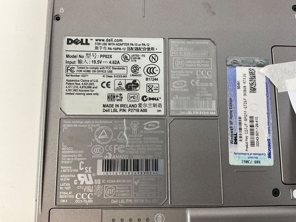 Dell INSPIRON 8600 Laptop funktioniert noch SSD ausgebaut | Kaufen auf ...