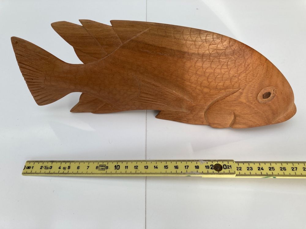 Grosser Fisch aus Holz | Kaufen auf Ricardo
