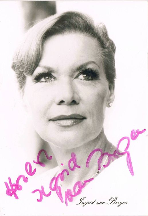 Ingrid van Bergen 1931- Autogramm Vintage Foto 9x14cm (Gebraucht) in ...