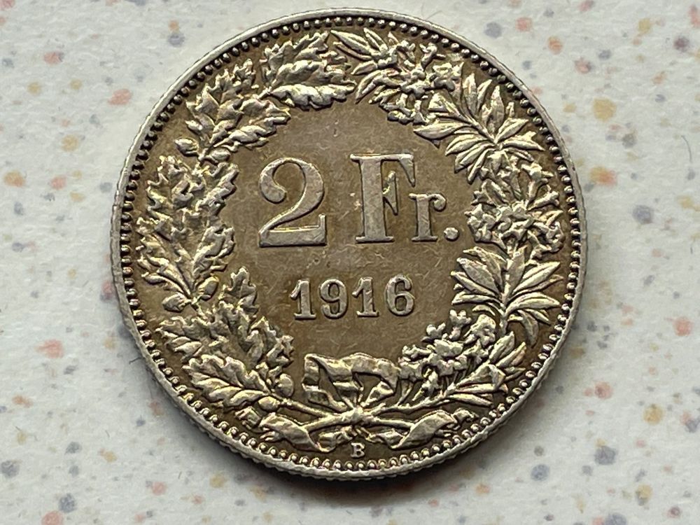 1916 2 Franken Spitzen-Jahrgang !! fast vorzüglich !! | Kaufen auf Ricardo