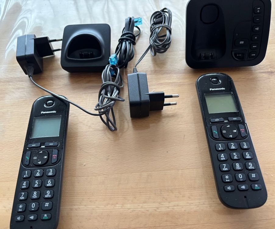 Panasonic Duo Set KX-TGC220SL DECT Telefon mit AB (Gebraucht) in Grenchen für CHF 13 – mit ...