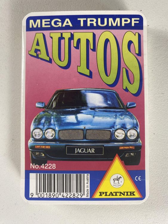 Neu NOS Piatnik 4228 Quartett Mega Trumpf Autos (Neu und ...