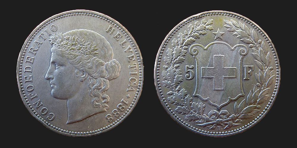 5 Franken. Liber 1888 Unzirkuliert RAR! | Kaufen auf Ricardo