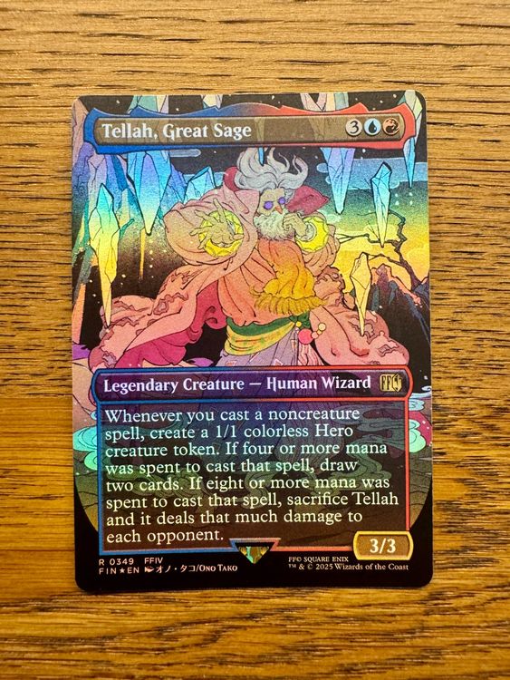 Borderless Foil Tellah, Great Sage FINAL FANTASY NM (Neu (gemäss ...