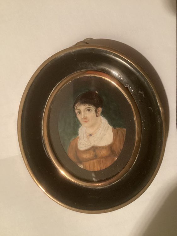 Antikes Miniaturbild: Portrait gemalt | Kaufen auf Ricardo