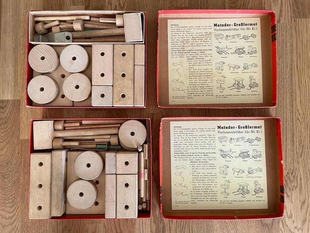 2x Matador, Korbulys Baukasten, Grossformat, 1954 (Gebraucht) in ...
