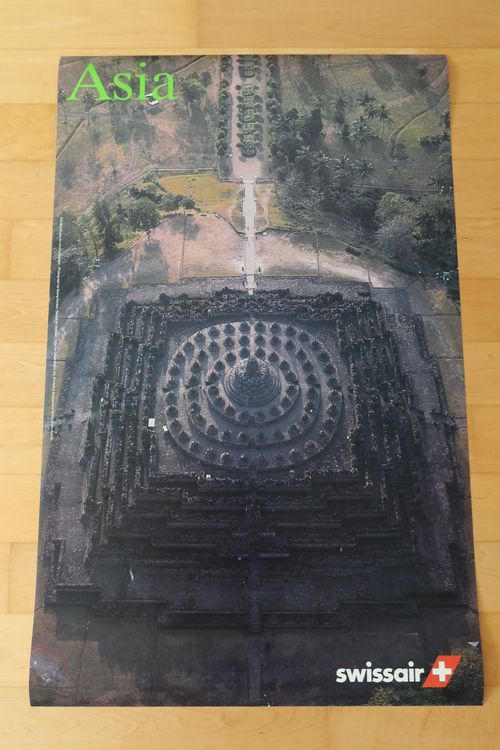 Plakat/Poster Swissair, "Asia", Java, Indonesien, 102x65ca. | Kaufen ...