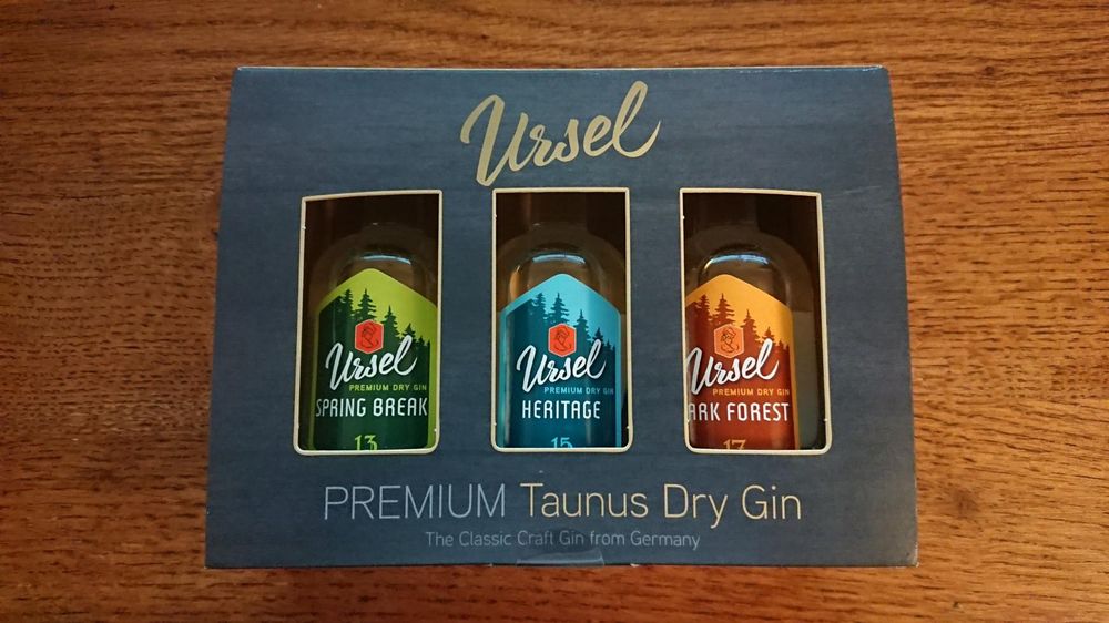 Taunus Gin Geschenkbox - 3er Probier-Set Ursel Gin (Neu und ...