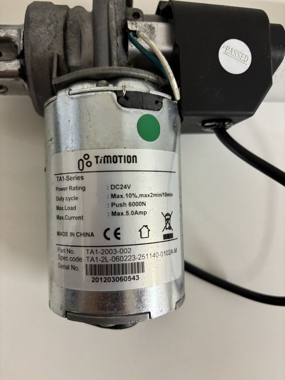 3 Stück TiMotion TA1 Linearmotor 24V 6000N Aktuator (Gebraucht) in ...