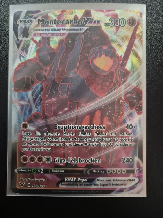 Pokémon Montecarbo VMAX Full Art 099/185 | Kaufen auf Ricardo