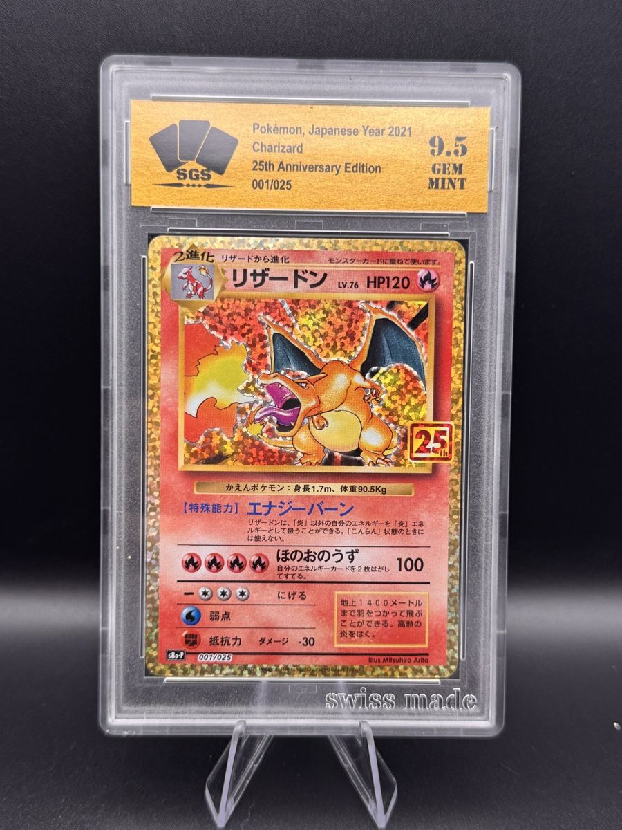 Pokemon Charizard Japanese 25th Anniversary (Neu (gemäss Beschreibung ...