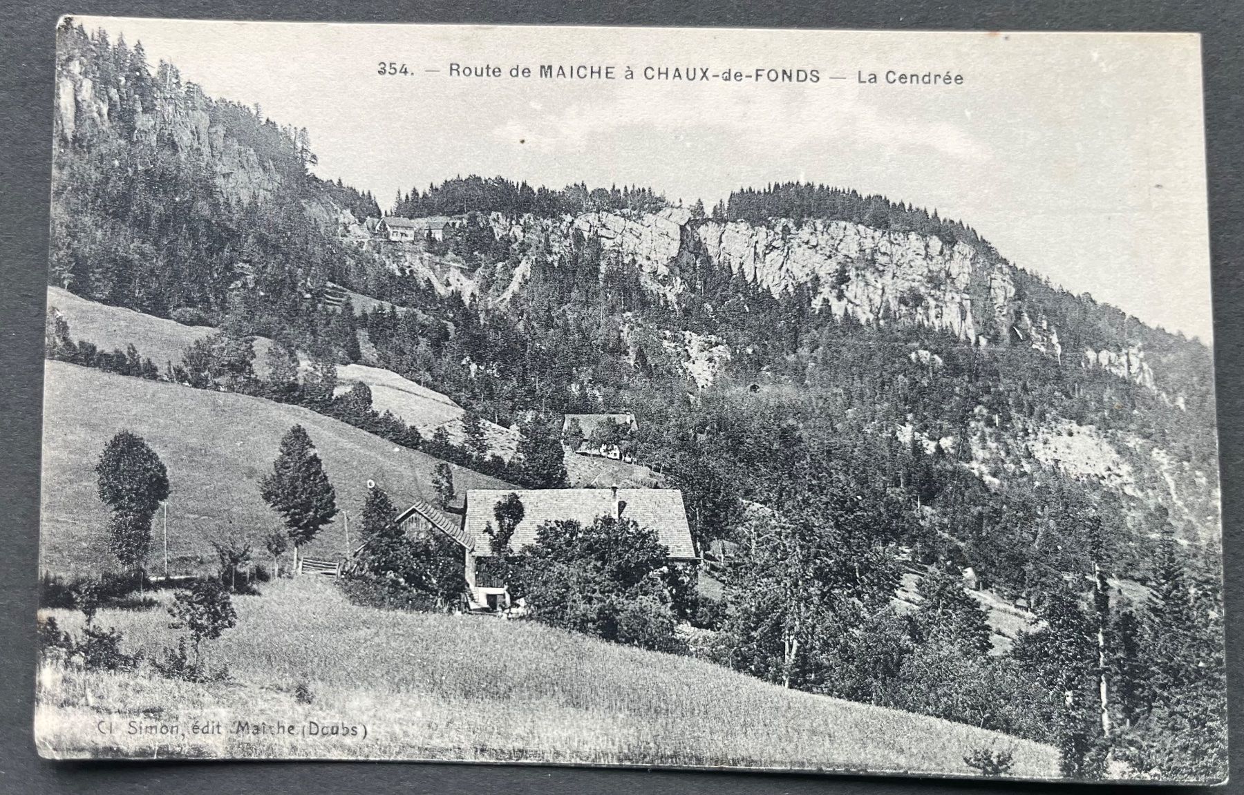 Route de MAICHE à CHAUX-de-FONDS - La Cendrée, ca.1920 (Gebraucht) in ...