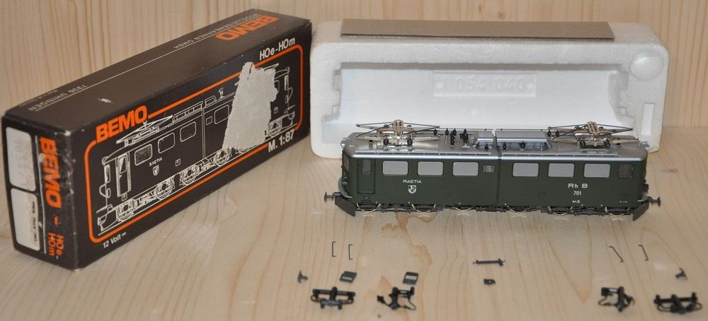2022-0003 RhB Ge 6/6 II 701 "RHAETIA" BEMO 1054/1 [H0m/1:87] (Neu ...