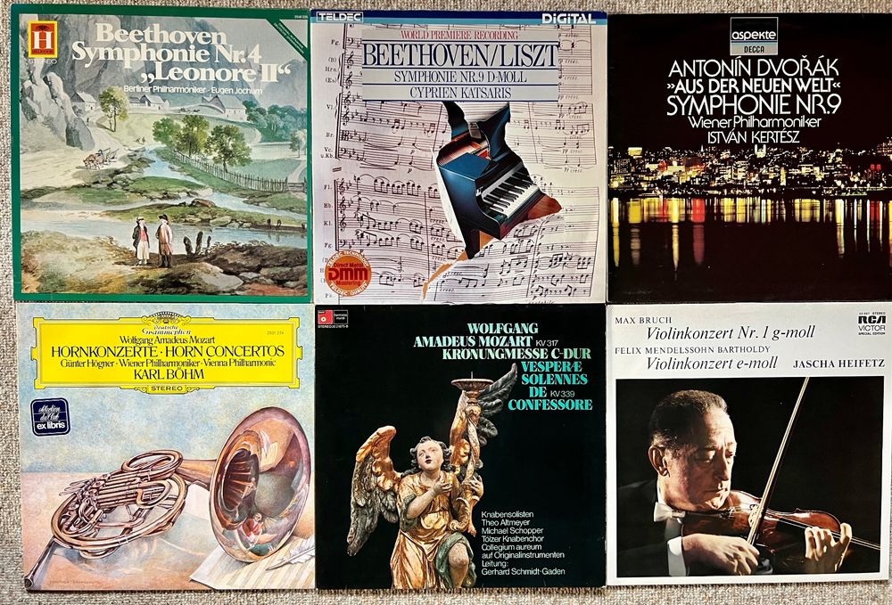 SET MIT 18 LPs Mozart Schubert Haydn Beethoven Bach (Gebraucht) in ...