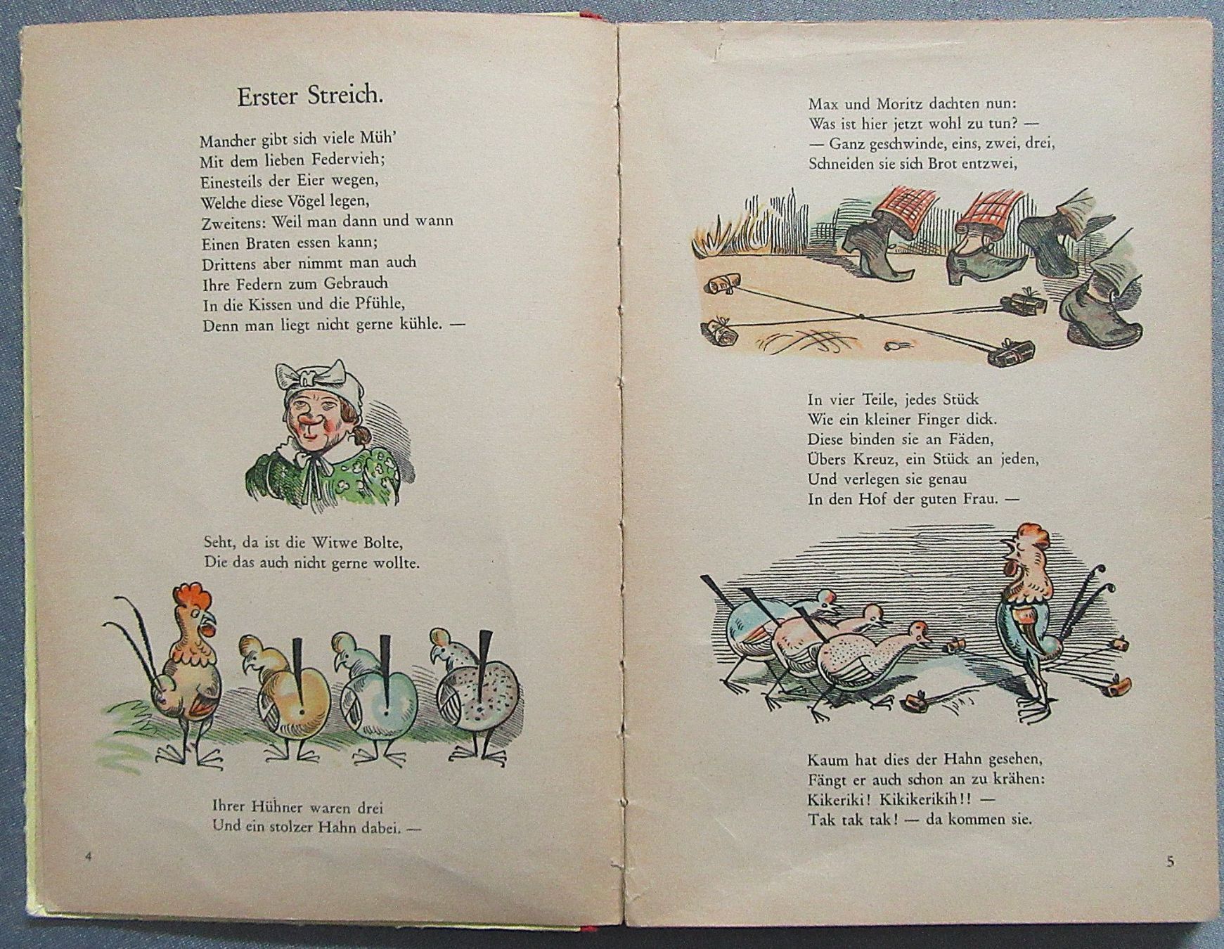 Max und Moritz - Eine Bubengeschichte in sieben Streichen (Defekt) in ...