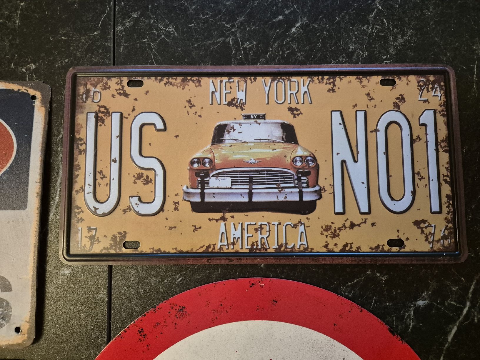 4 plaques métallique imprimé (D'occasion) à Le Locle pour CHF 5 – avec ...