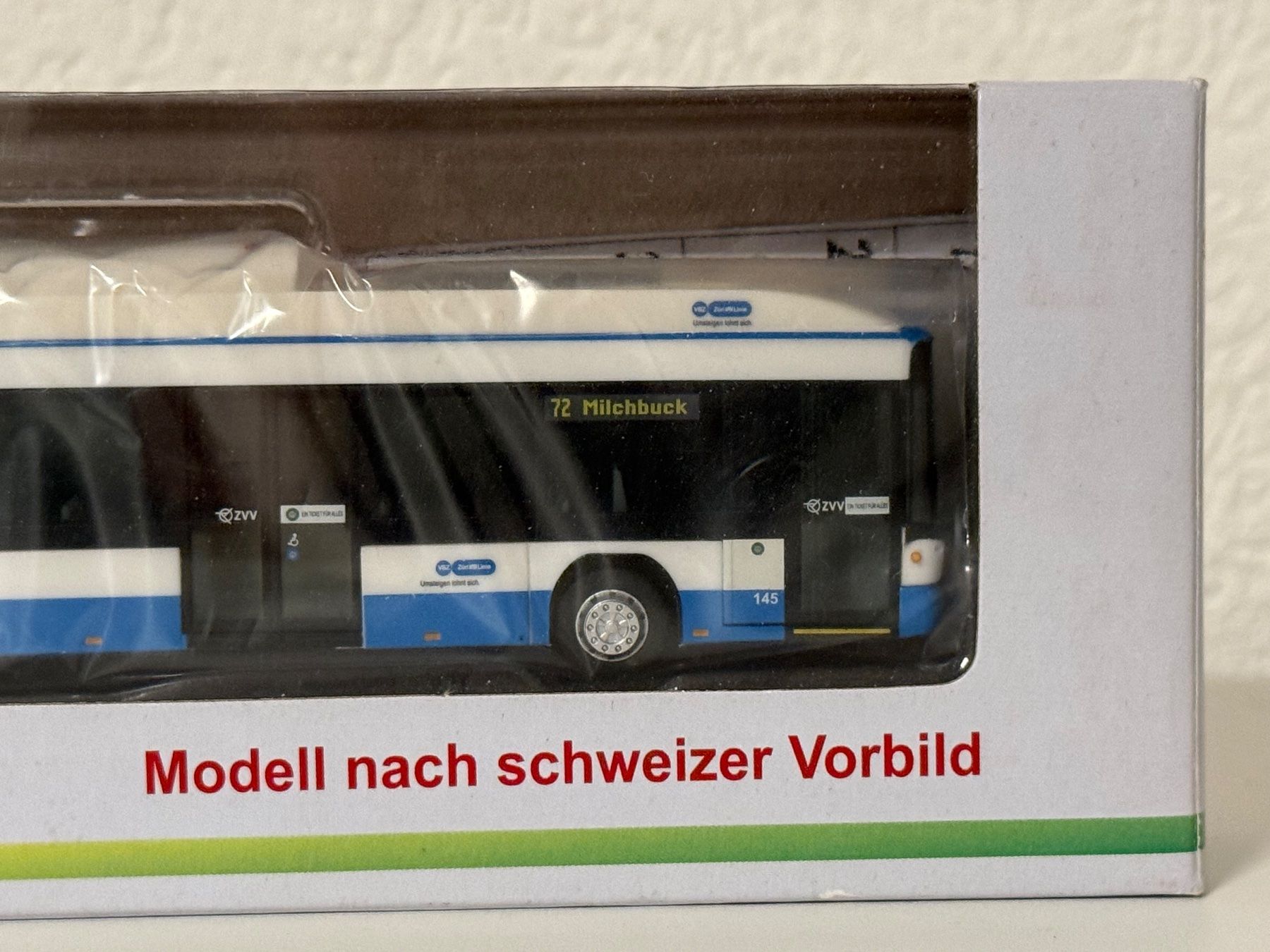 Vk-Modelle 18163 HESS SwissTrolley VBZ 145, 72 Milchbuck (Neu und ...