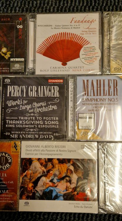10x SACD, Super Audio CDs Klassik, Bach, Mozart, Haydn, usw. (Neu und ...