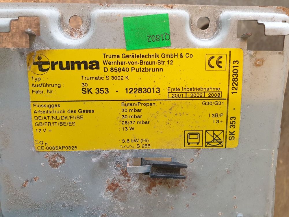 Truma Heizung S 3002 K (Gebraucht) in Zürich für CHF 180 – mit ...