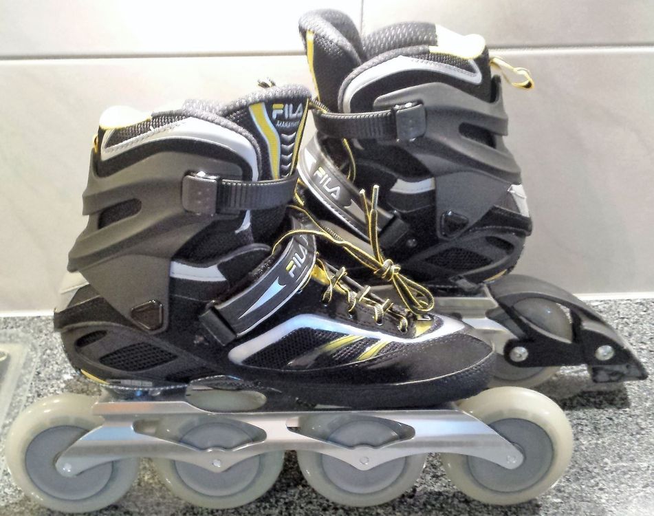 FILA - Profi Inline Marathon Skates 43 - Carbon/Leder/100mm (Neu und ...