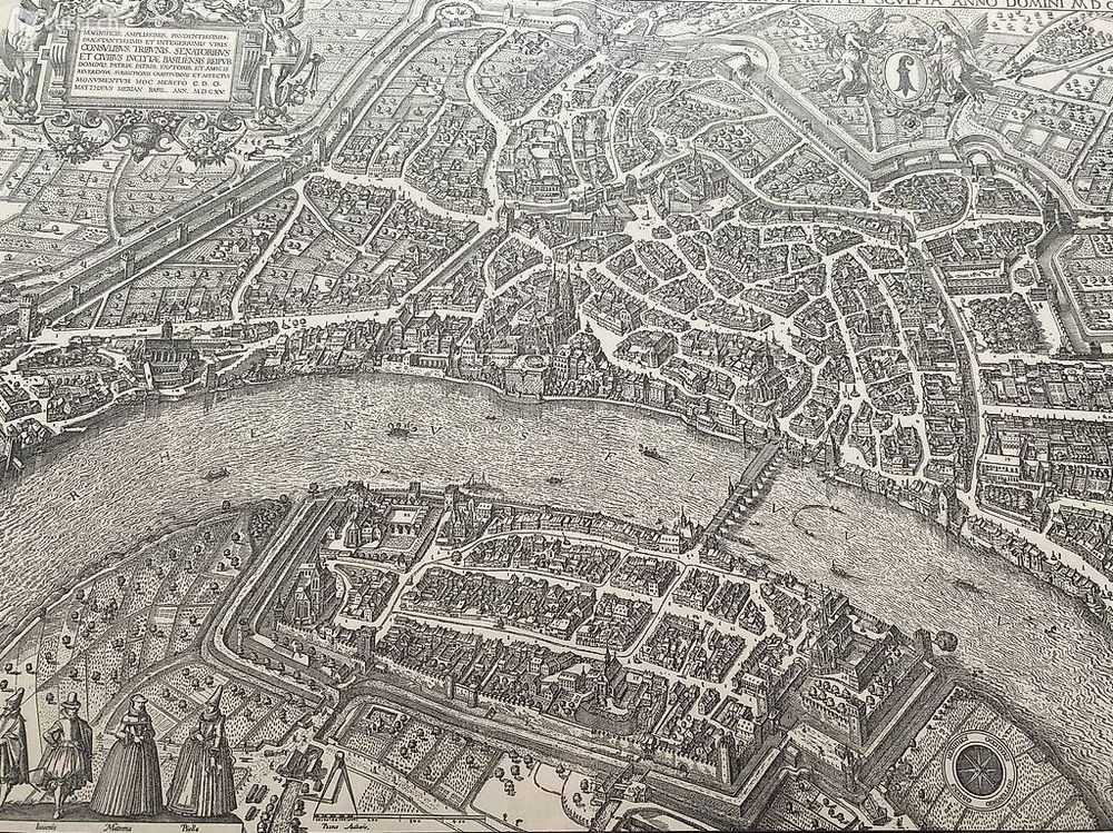 Altes Basler Bild / Merian Plan von Basel | Kaufen auf Ricardo