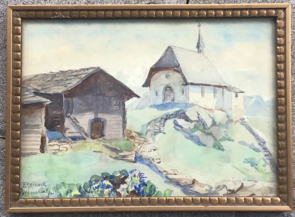 Elisa REINECK (1872-?) Landschaft Aquarell (Gebraucht) in Root für CHF ...