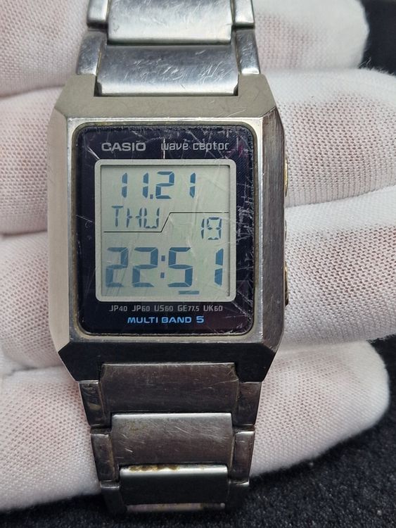 Casio Wave Ceptor Multi Band 5 TOUGH SOLAR WV-M401,32mmx42mm (Gebraucht ...