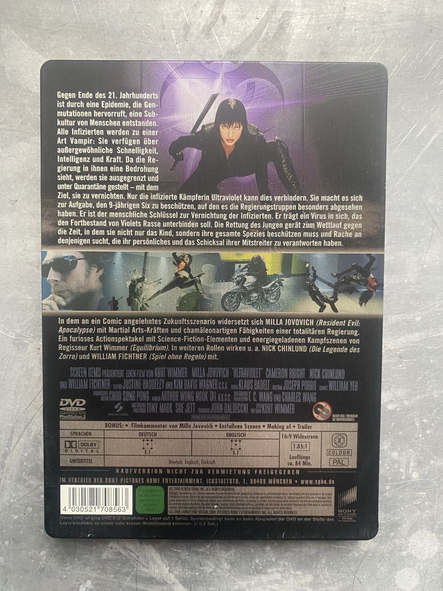 Ultraviolet - Steelbook DVD - Sci-Fi, Milla Jovovich [2006] (Gebraucht ...