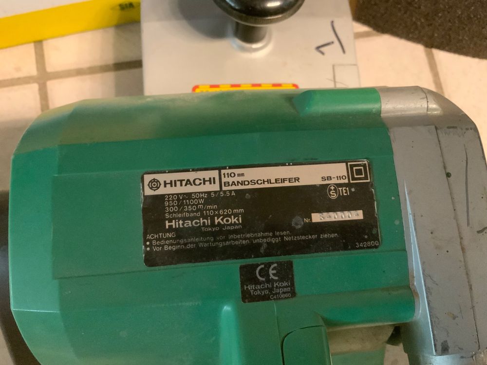 Hitachi Bandschleifer SB-110 (Bosch,Metabo,Dewalt,Milwaukee) (Gebraucht ...