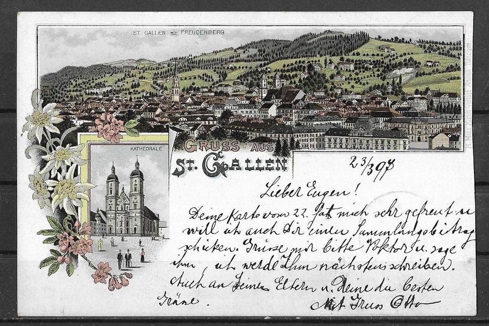 SG Gruss aus St.Gallen 1897 (Litho) | Kaufen auf Ricardo
