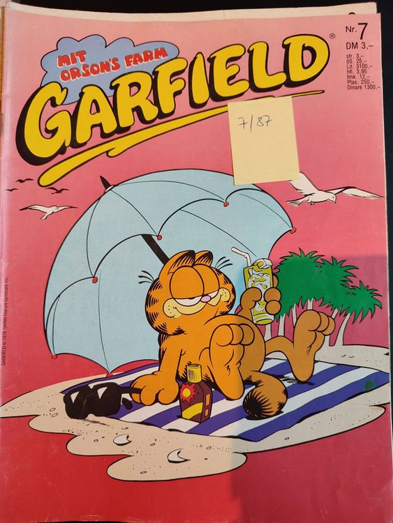 Garfield Comic Nr. 7/87 (Gebraucht) in Läufelfingen für CHF 1.5 – mit ...