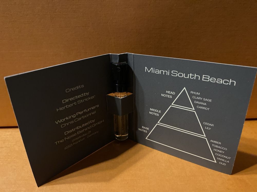 2 ml The Nose Behind Miami South Beach Probe (Neu und originalverpackt ...