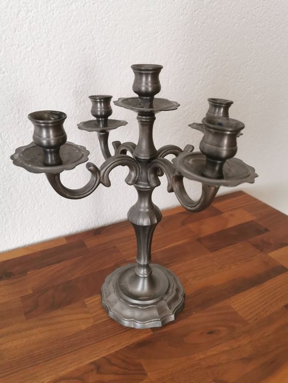 Zinn 5-armiger Kerzenständer/-halter (Gebraucht) in Boniswil für CHF 23 ...