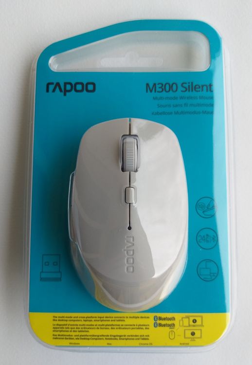 RAPOO M300 Silent, Optische Funkmaus (Neu und originalverpackt) in ...