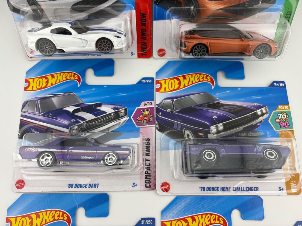 6 Hot Wheels Mustang, Dodge Viper, Challenger, Dart Mix 15 (Gebraucht ...