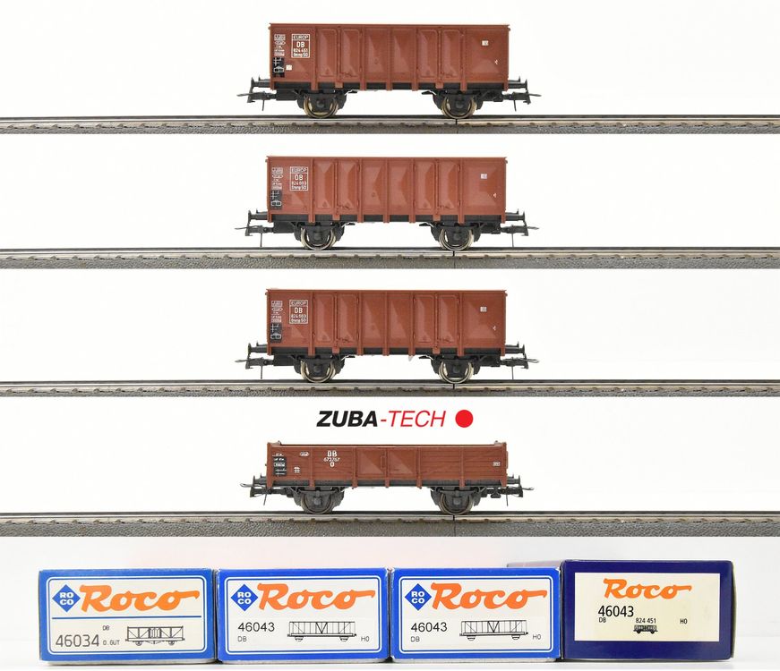 Roco 4x Güterwagen der DB H0 GS mit OVP | Kaufen auf Ricardo