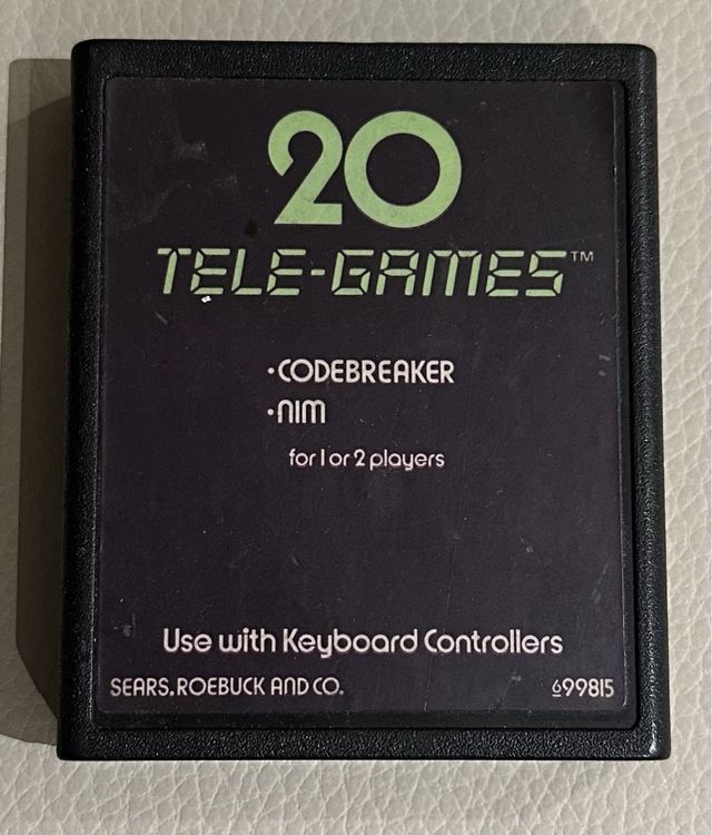 Tele Games 20 Codebreaker für Atari 2600 (Gebraucht) in Kestenholz für ...