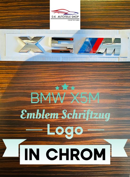 BMW X5M Emblem Logo Schriftzug NEU in Chrom | Kaufen auf Ricardo