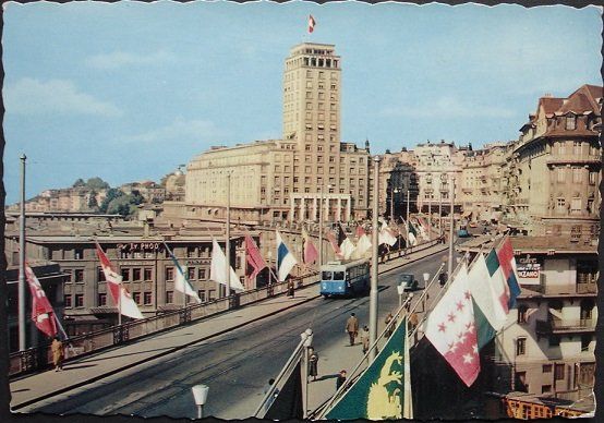 LAUSANNE-OUCHY Grand Pont et Tour Métropole-Bel-Air - Auto (Gebraucht ...