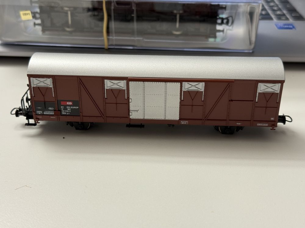 Roco 66662 SBB-SNCF Gbs gedeckter Güterwagen / DC HO (Gebraucht) in Jonschwil für CHF 19 – mit ...
