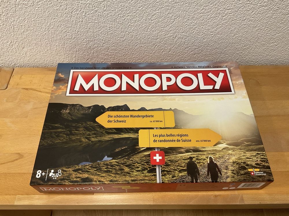 NEUES Monopoly Spiel - Wanderwege Schweiz - neu verpackt (Neu und originalverpackt) in Egnach ...